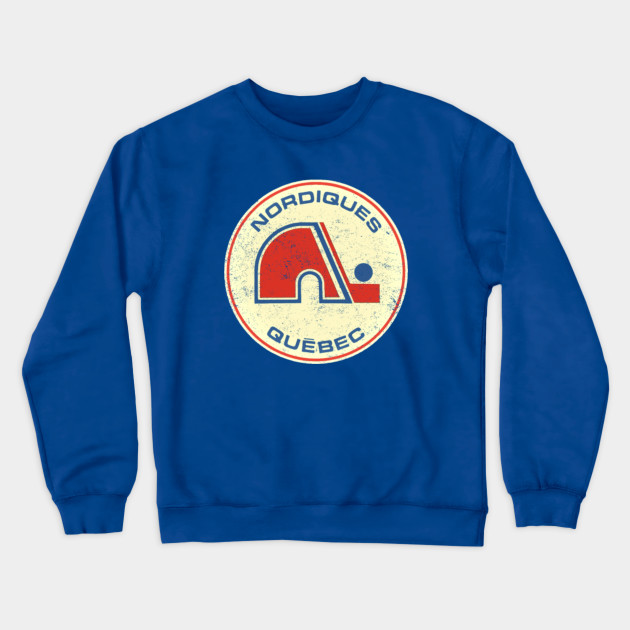 Quebec Nordiques [Vintage Distressed] - Quebec Nordiques - Crewneck ...